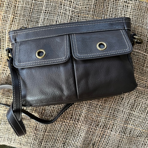 Levenger | Bags | Levenger Leather Brown Espresso Handbag Purse ...